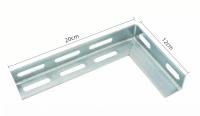 China Long Elbow Adjustable Galvanized Corner Angle Bracket  For Municipal Pipeline for sale