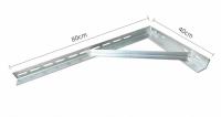 China Oversized Slotted Metal Corner Support Brackets Hdg Angle Iron Bracket Solar Accessories for sale