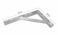 China Oversized Slotted Metal Corner Support Brackets Hdg Angle Iron Bracket Solar Accessories for sale