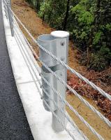 China HDG Bridge Guardrail 3 4 5 6 Ropes Cable Barrier Set With Anchor Post for sale
