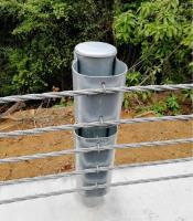 China HDG Bridge Guardrail 3 4 5 6 Ropes Cable Barrier Set With Anchor Post for sale