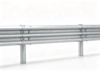 China Heavy Duty Thrie Beam Guardrail W Beam  For Industrial Logistics Road Safety Protection for sale