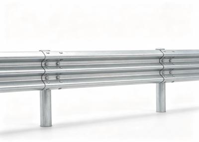 China Heavy Duty Thrie Beam Guardrail W Beam  For Industrial Logistics Road Safety Protection for sale