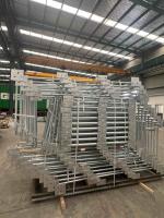 China Weatherproof HDG Steel Handrail Customized Round Tube Handrail For Factory Stair for sale