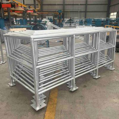 China Q235 Q355 Hot Dip Galvanized Steel Handrail Prefabricated Industrial Steel Railing for sale