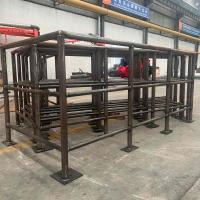 China Q235 Q355 Hot Dip Galvanized Steel Handrail Prefabricated Industrial Steel Railing for sale