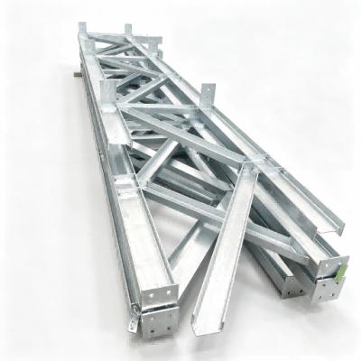 China Prefabricated Flanged Steel Truss Beam Metal Roof Beams For Municipal Road for sale