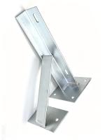 China Anti Corrosion HDG Triangle Angle Bracket Adjustable Slotted Hole Solar Accessories for sale