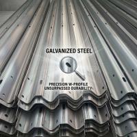 China Hot Dip Galvanized Q235 Steel W Beam Highway Guardrail AASHTO M180 Crash Barrier for sale