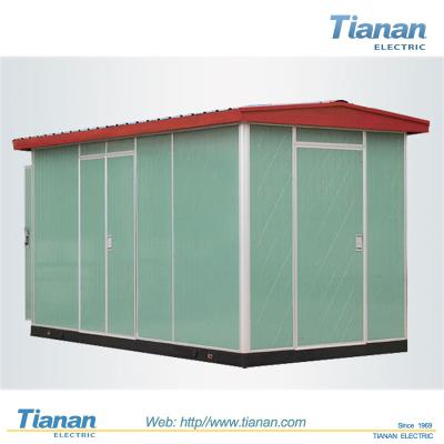 China Prefabricated Compact Transformer Substation 12kV With 30 - 1250kVA Capacity, outdoor substation for sale