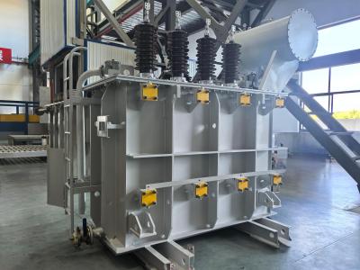 China 32C Ambient Temperature Oil Immersed Transformer with and Rated Current 200.8/733.2 A for sale