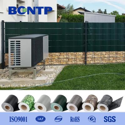 China 450gsm UV Resistant PVC Strip Fence Roll 19cm x 35m with 20 Clips for Garden Privacy for sale