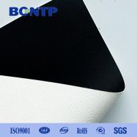 China 90 View Angle Super Flat PVC Projection Screen Fabric Large Motorized Projection Screen for sale