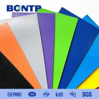 China PVC Coated Polyester Fabric Waterproof Fireproof Tarpaulin 500D 3000D Custom Width 0.9 5.1m for sale