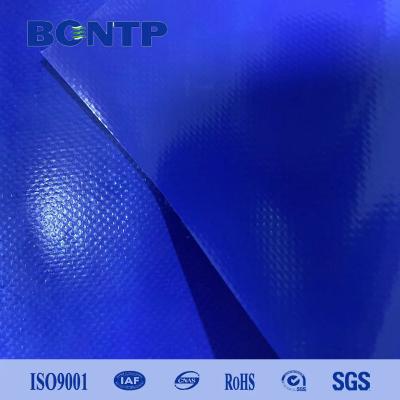 China Waterproof 1000D PVC Coated Rolling Tarp Fabric Wholesale Anti UV High Strength 5.1m Width for sale