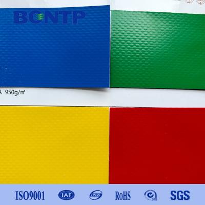 China Waterproof PVC Coated Tarpaulin Fabric 1000D 0.9mm for Truck Cover Tent Side Curtain for sale