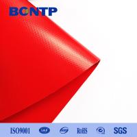 China Orange Laminated PVC Tarpaulin Fire Retardant 0.9mm Boat Material 1000D for sale