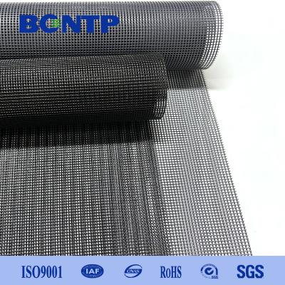 China PVC Coated Polyester Mesh Fabric B1 Fireproof Anti UV 3001000D 1210 for sale