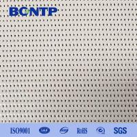 China 1000D PVC Coated Polyester Mesh Fabric Flame Retardant Anti UV 300gsm for Construction Decoration for sale