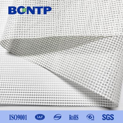 China 1000D PVC Mesh Tarpaulin Banner Advertising Fabric 220g Flame Retardant for sale