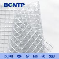 China 450gsm PVC Transparent Mesh Fabric for Tent Window for sale