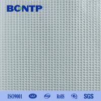 China PVC Transparent Mesh Fabric Flame Retardant Tarpaulin Roll 0.9-3.2m Width 200-400gsm for sale