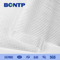 China Clear PVC Transparent Tarpaulin Flame Retardant 1000D 06x06 360-650gsm for sale