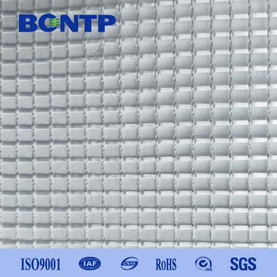 China PVC Transparent Mesh Tarpaulin Fabric 360g 1000D0606 for Tent Windows and Curtains for sale