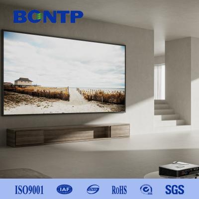 China 0.25mm White-Black Projection Film 16:9 Tab-Tensioned Motorized Screen Fabric 2.5M Width for sale