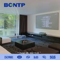 China PVC Projection Screen Fabric 2.5M 3.2M Width White Black Flame Retardant Tensioned Screen Material for sale