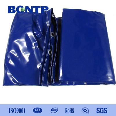 China Waterproof Open Trailer Cover 2.12x1.26m Polyester PVC Utility Trailer Tarp for sale