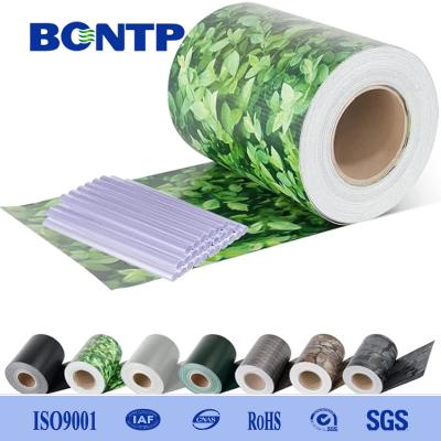 China PVC Strip Screen Fence Roll 450gsm 19cm x 35m Privacy Garden Fence for Wire Mesh Panel for sale