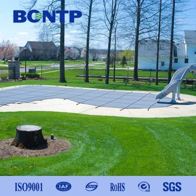 China PP Mesh Inground Swimming Pool Winter Safety Cover 100m Roll 210g Weight for sale