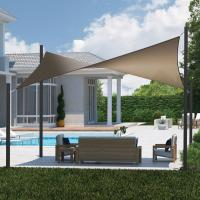China Bontp 340GSM HDPE Sun Shade Sail Custom Size UV Resistant Breathable Patio Canopy for sale