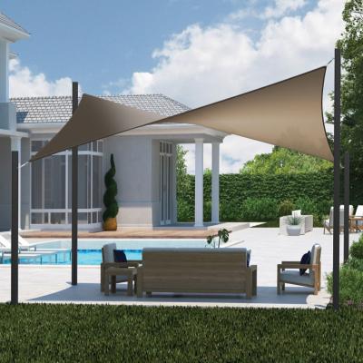 China Bontp 340GSM HDPE Sun Shade Sail Custom Size UV Resistant Breathable Patio Canopy for sale