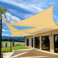 China HDPE 340gsm Sun Shade Sail UV Block Outdoor Awning Shade Cover for Patio Garden 3M Width for sale