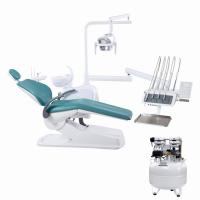 China Dental Clinic Complete Dental Unit with LED Sensor Light Top Mounted Dental Chair for sale