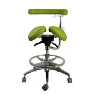 China Luxury Design Dental Ajustable Assistant Chairs Micro Fiber Leather Dentist Saddle Stool for sale