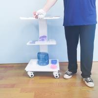 China Stainless Steel Dental Clinic Trolley Cart Mobile Carts Unit With Build In Socket for sale