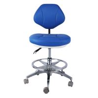 China 360 Degree Rotating Dental Assistant Chair Comfortable Seat Dentist Stool With Backrest for sale