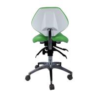 China Unique Dentist Stool Blue Color Barber Shop Chair Comfortable Dental Twin Saddle Stool for sale