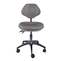 China Dental Clinic Doctor Assistant Stool Pu Leather Comfortable Seat Blue Color Dentist Stool for sale