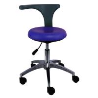 China PU Leather 360 Degree Swivel Nurse Stool Light Weight Dentist Assistant Stool for sale