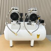 China 1100W Dental Vacuum Pump Compressor 60L Low Noise OEM/ODM Dental Dual Air Compressor for sale