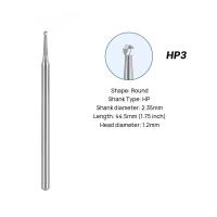 China Tungsten HP Polishing Carbide Bur 2.35mm Dental HP Carbide Bur For Straight Handpiece for sale