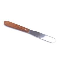 China Stainless Steel Dental Material Mixing Spatula Wooden Handle Dental Lab Dental Plaster Spatula for sale