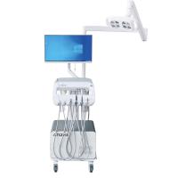China Unique Dental Trolley With PC And Oral Camera 2 In 1 Factory Dental Treatment Unit With LED Light for sale