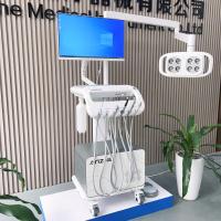 China Unique Dental Trolley With PC And Oral Camera 2 In 1 Factory Dental Treatment Unit With LED Light for sale