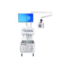 China Mobile Dental Trolley With X Ray Machine Movable Dental Cart With Air Compressor for sale
