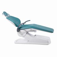 China Economic Design Pu Leather Dental Chair Unit With Down Mounted Operation Tray for sale